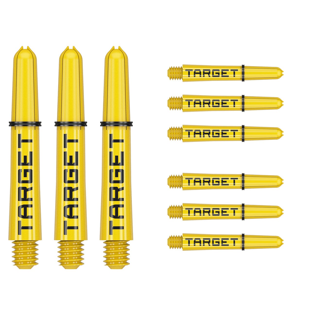 Target Pro Grip TAG Shafts 3 Sets - Yellow & Black