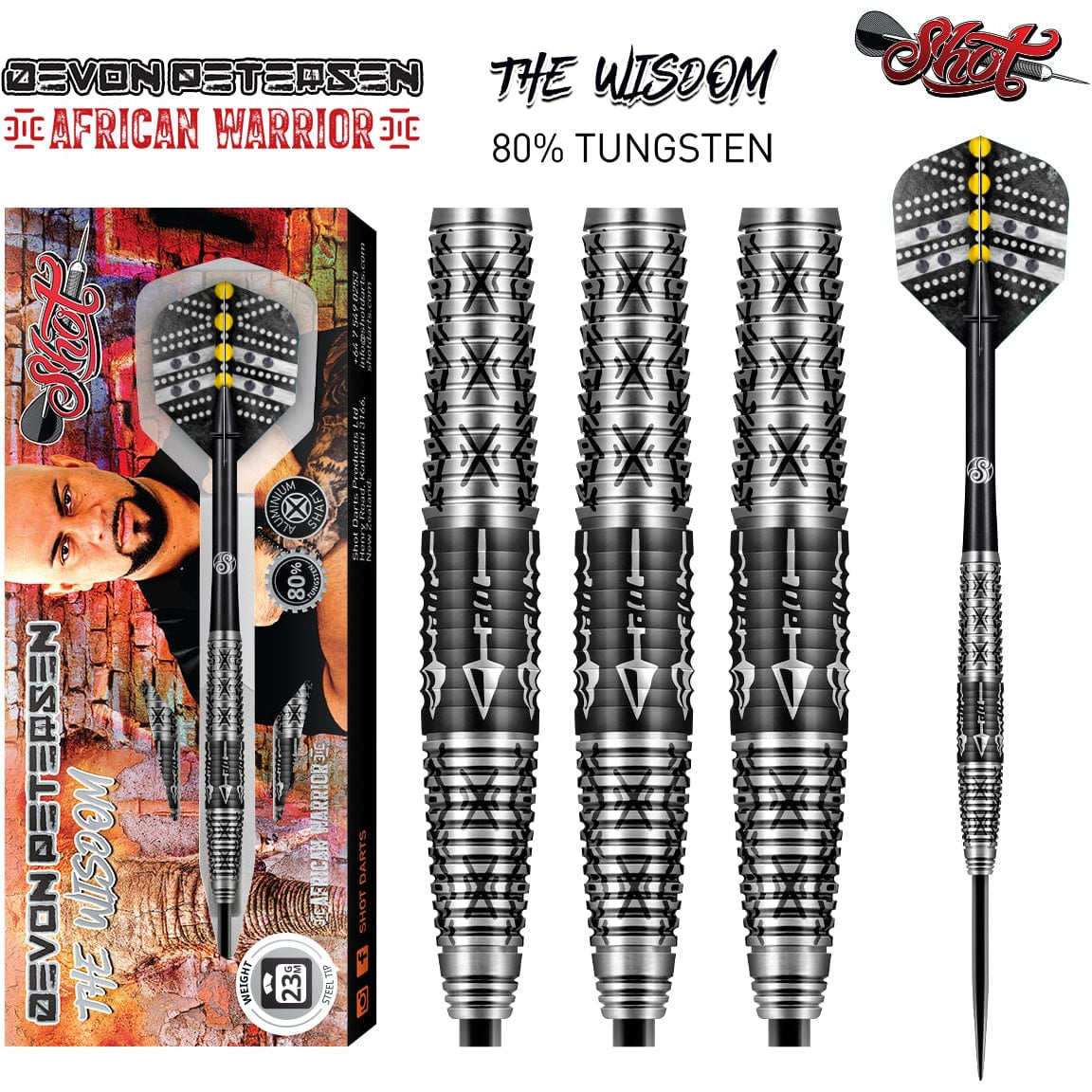 Devon Peterson "The Wisdom" 80% Steeldarts